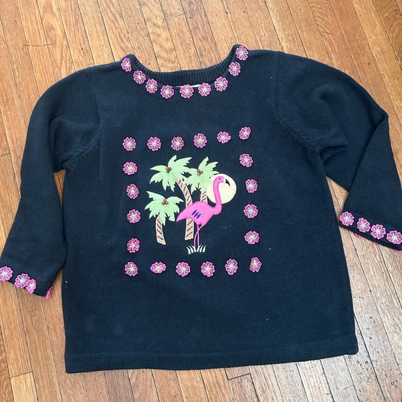 Timberlea | Sweaters | Vintage Flamingo Sweater | Poshmark